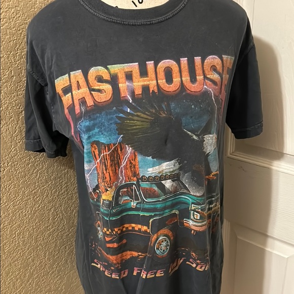 Fasthouse | Shirts | Fasthouse Graphic Tshirt Faded Back Or Dark Grey ...